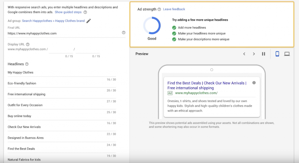 Top Tips for Creating Effective Google Responsive Search Ads | Online ...